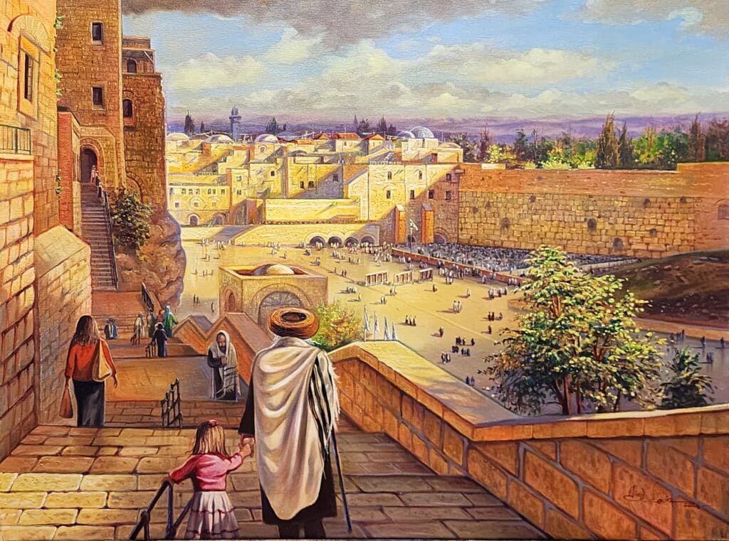 Original Oil Painting: The Heavenly Jerusalem