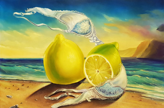Original Oil Painting: Island of Lemons - Alex Levin