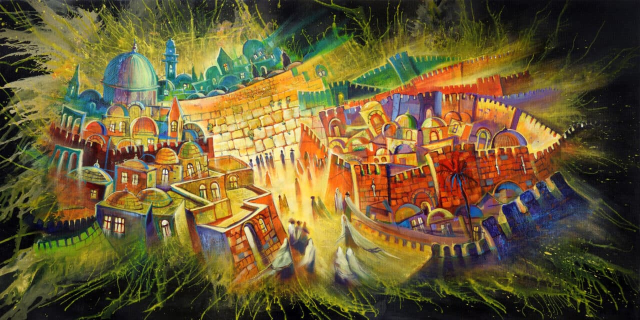 Abstract Jerusalem Paintings: Capturing the City's Beauty