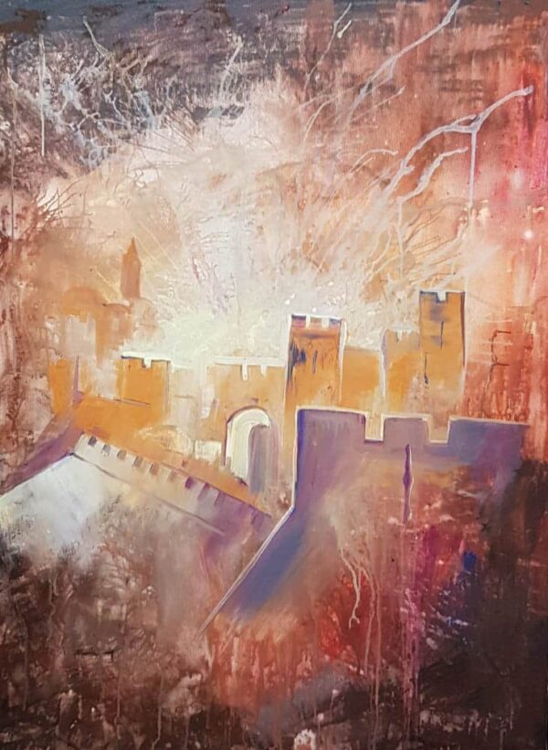 Brushstrokes of Tradition: Vibrant Jewish Art on Canvas