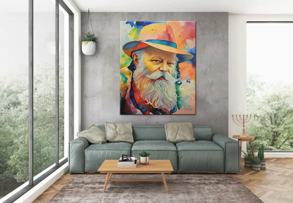 Cherish the Charm: Get Your Lubavitcher Rebbe Artwork Today!