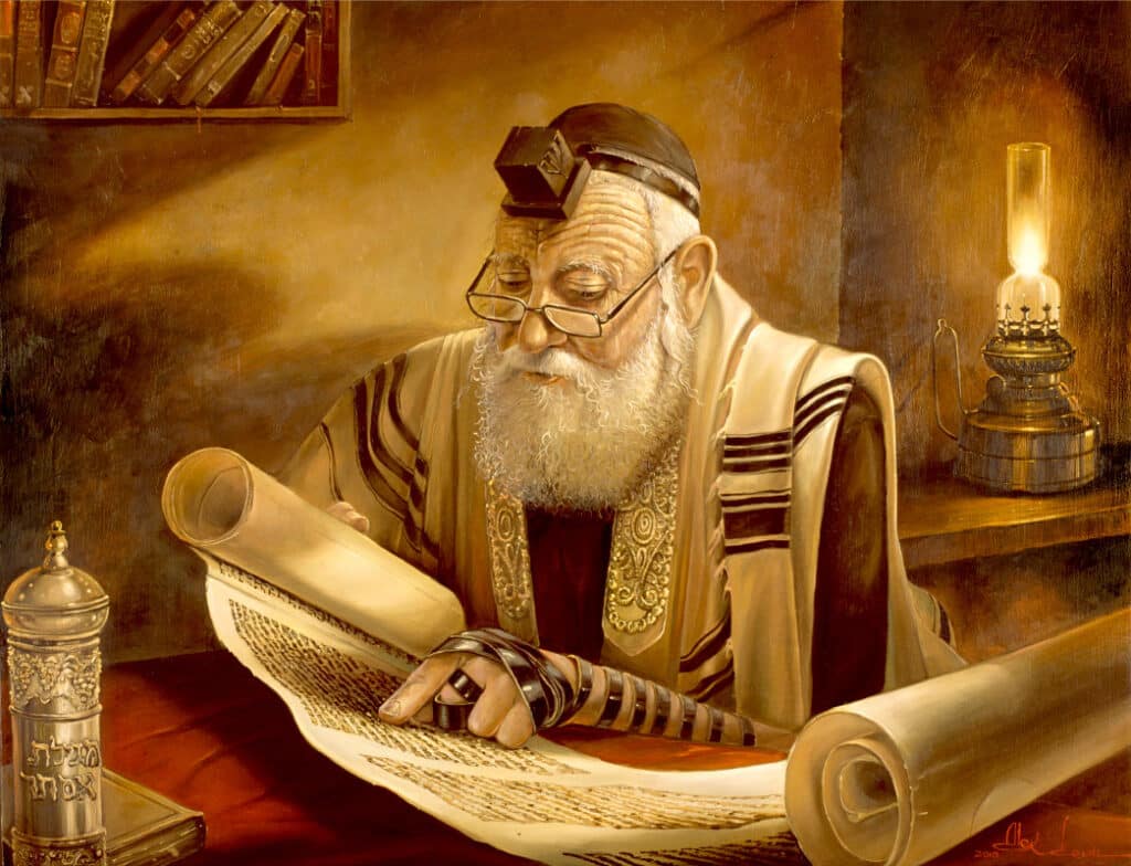 Jewish Painting: Jeremiah the weeping prophet - Alex Levin