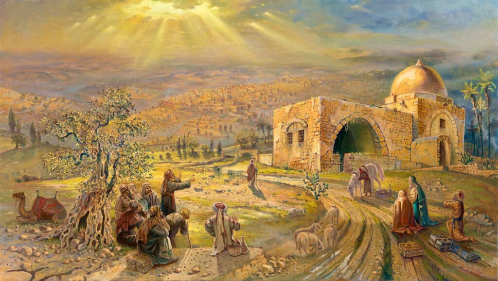 Jewish Painting: Kever Rachel - Rachel's Tomb - Alex Levin