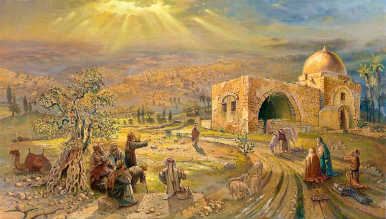Jewish Painting: Kever Rachel - Rachel's Tomb - Alex Levin