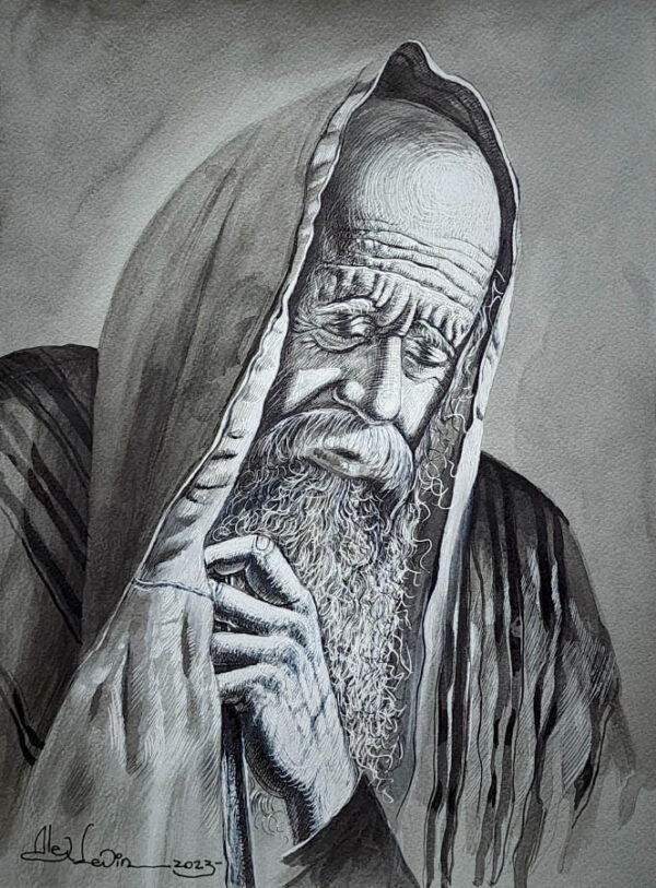 Jewish Painting: Prayer for the Protection of Israel by Alex Levin
