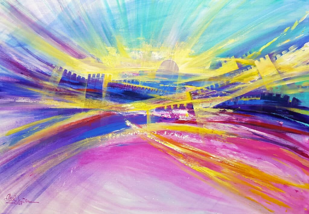 Colorful Jerusalem: Abstract Art at its Finest! - Alex Levin