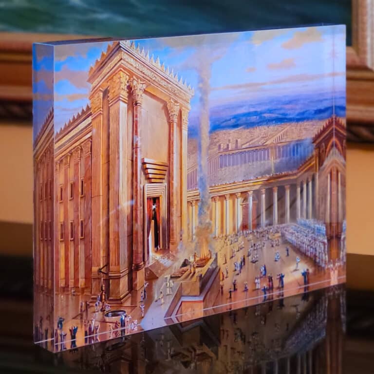 Acrylic Block Sculpture - The Second Holy Jewish Temple in Jerusalem by ...
