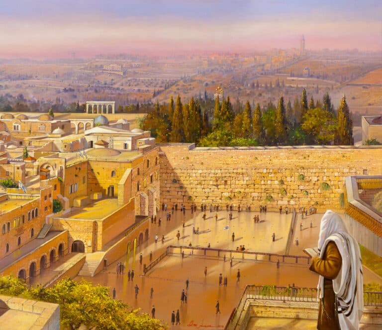 Jerusalem Painting: Road to Jerusalem - Alex Levin