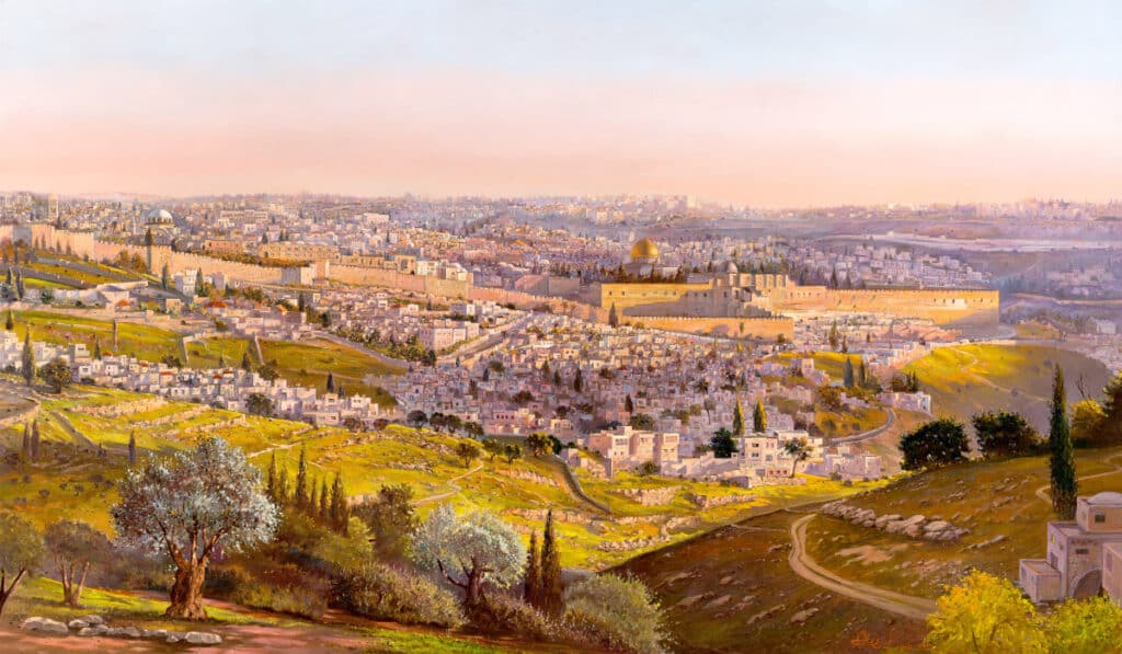 Jerusalem Painting | Jerusalem Wall Art | Jerusalem Wall Decor